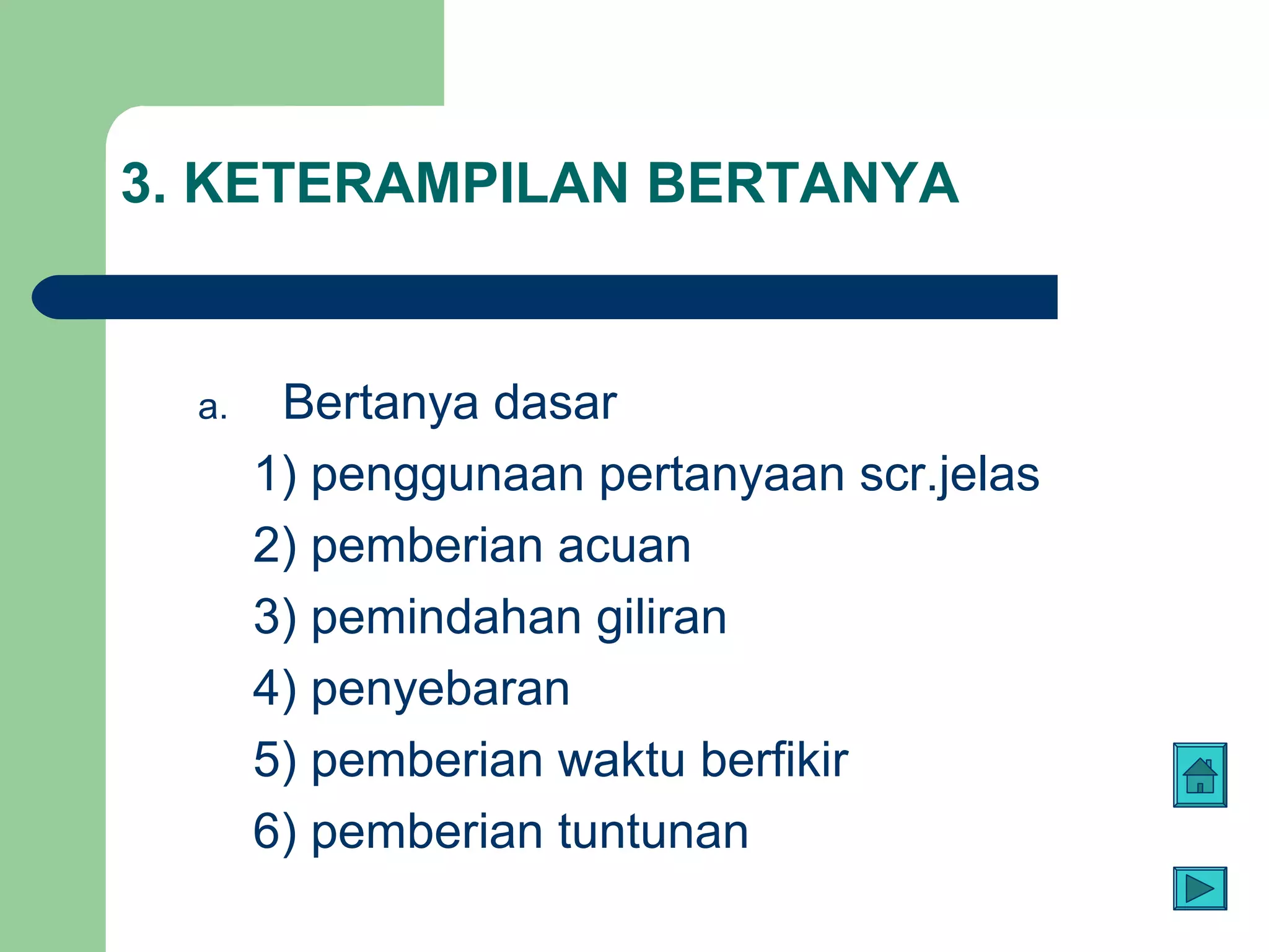 KETERAMPILAN MENGAJAR | PPT