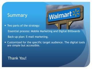 Final Presentation: Digital Strategy for Wal-mart | PPTX