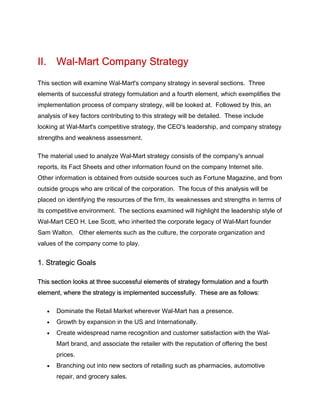 Wal mart-case study1 | PDF
