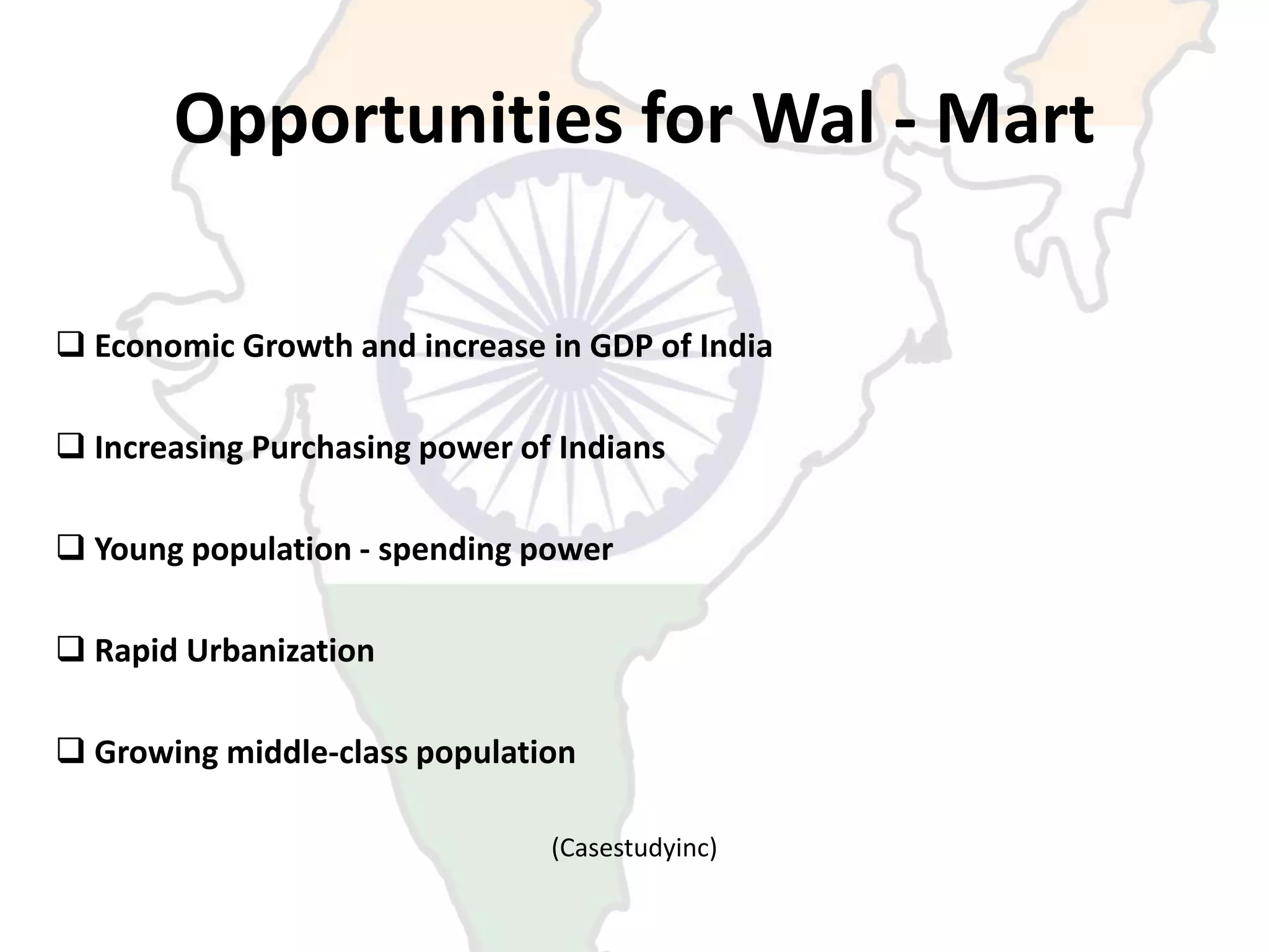 Wal mart in india group work ppt | PPT