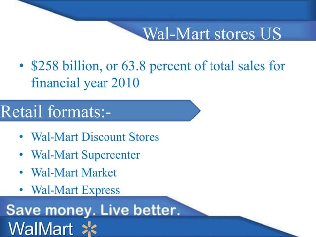 Wal mart (ppt) | PPTX | Retail Industry | Industries