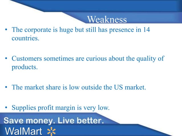 Wal mart (ppt) | PPTX | Retail Industry | Industries