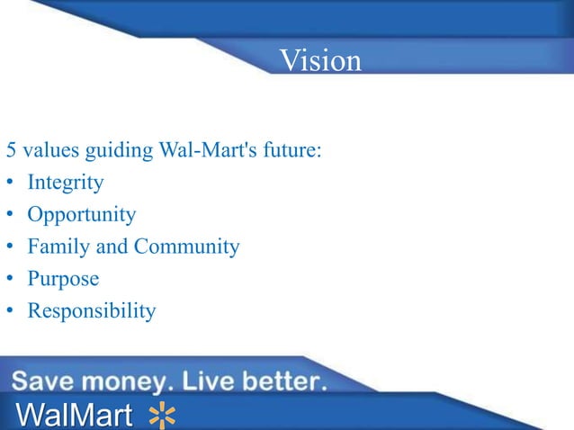 Wal mart (ppt) | PPTX | Retail Industry | Industries