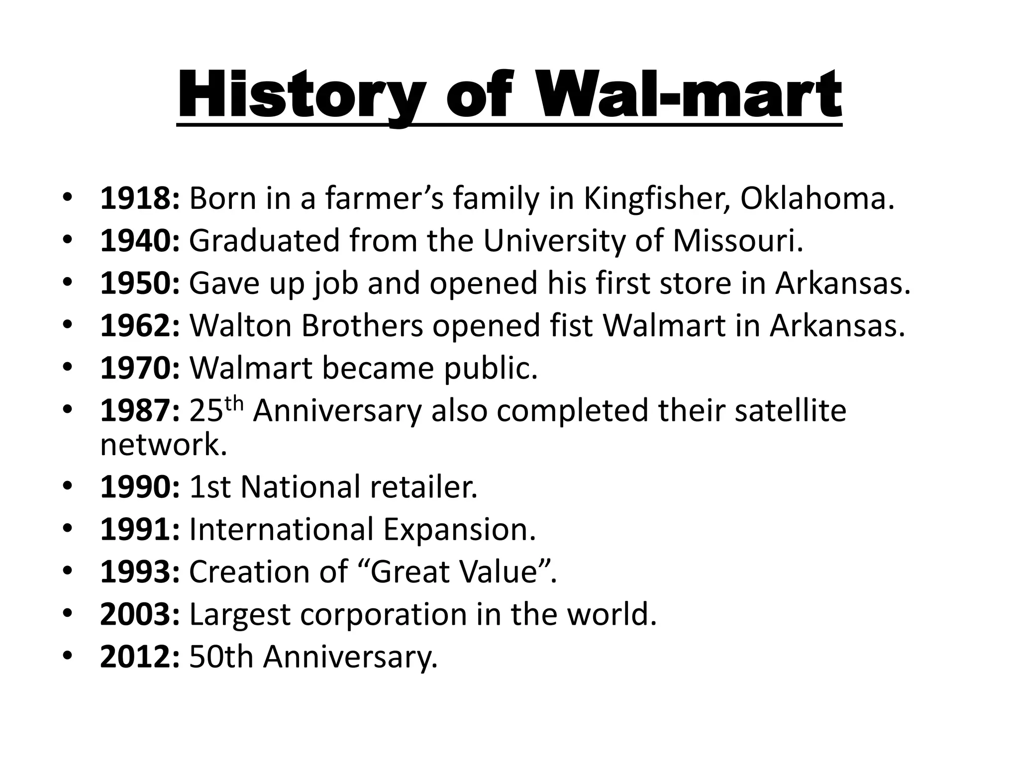 Wal mart ppt | PPT