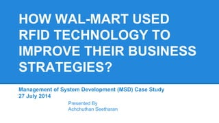 Walmart and RFID | PPTX