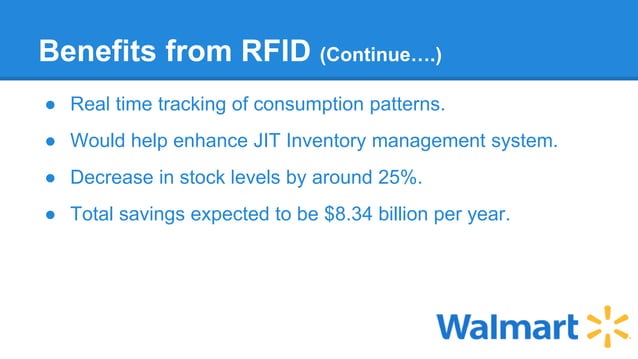 Walmart and RFID | PPTX