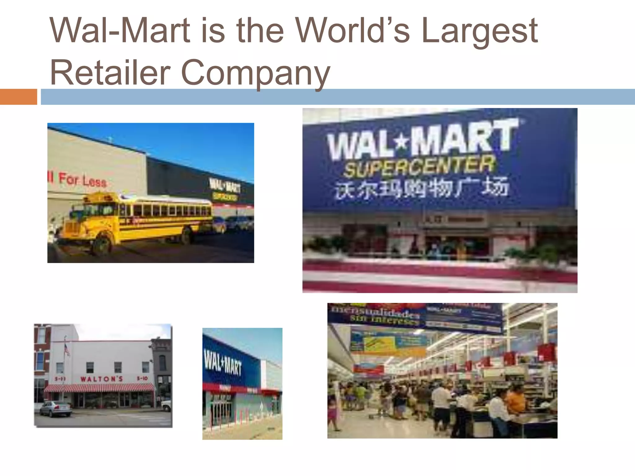 Wal mart’s supply chain presantation | PPTX