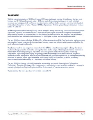 HRG Assessment:Comparing IBM PureSystems and Cisco UCS | PDF