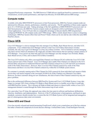 HRG Assessment:Comparing IBM PureSystems and Cisco UCS | PDF