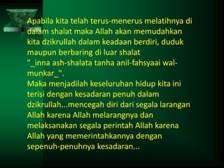 Wa la dzikrullahi akbar | PPTX