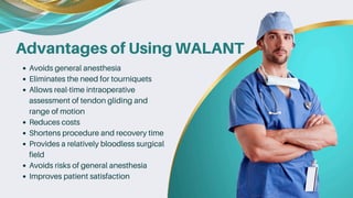 Wide Awake Local Anesthesia No Tourniquet in Orthopaedic Surgery | PDF