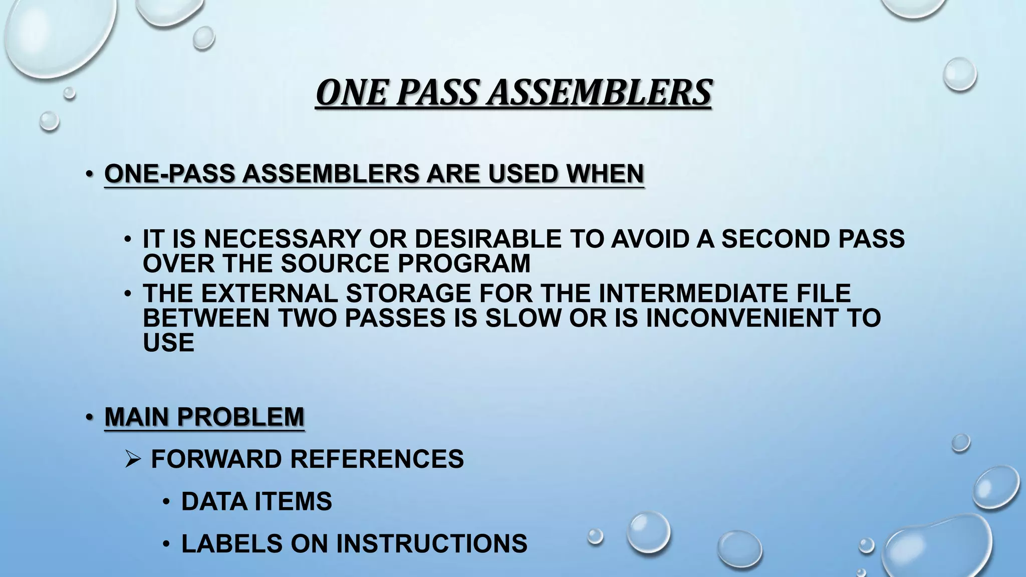 Single Pass Assembler | PPTX