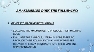 Single Pass Assembler | PPTX