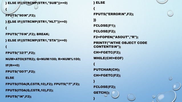 Single Pass Assembler Ppt
