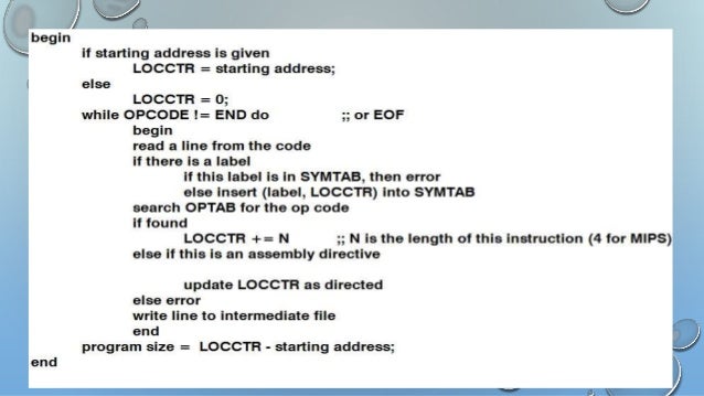 Single Pass Assembler