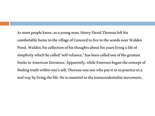 Walden | PPTX