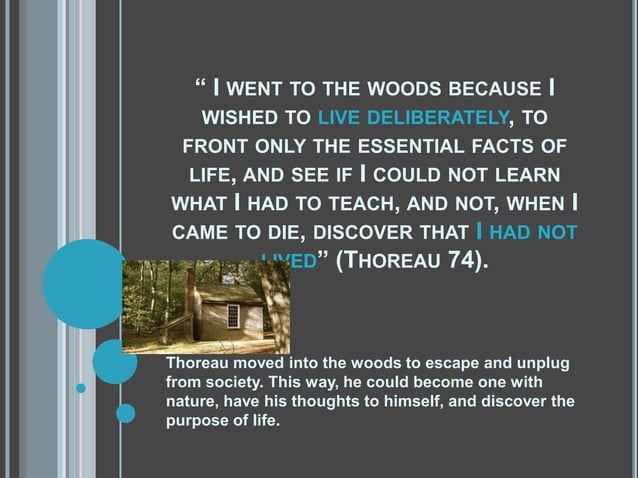 Walden where i lived | PPT