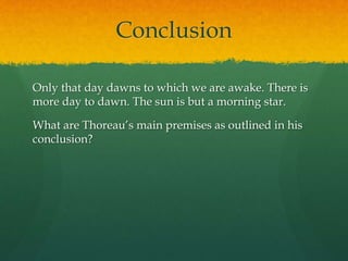 Walden Close Reading Guide | PPTX