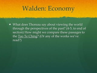 Walden Close Reading Guide | PPTX