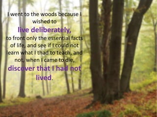 Walden thoreau | PPTX