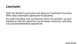 WALDORF Curriculum I'm Early Childhood Education | PPT