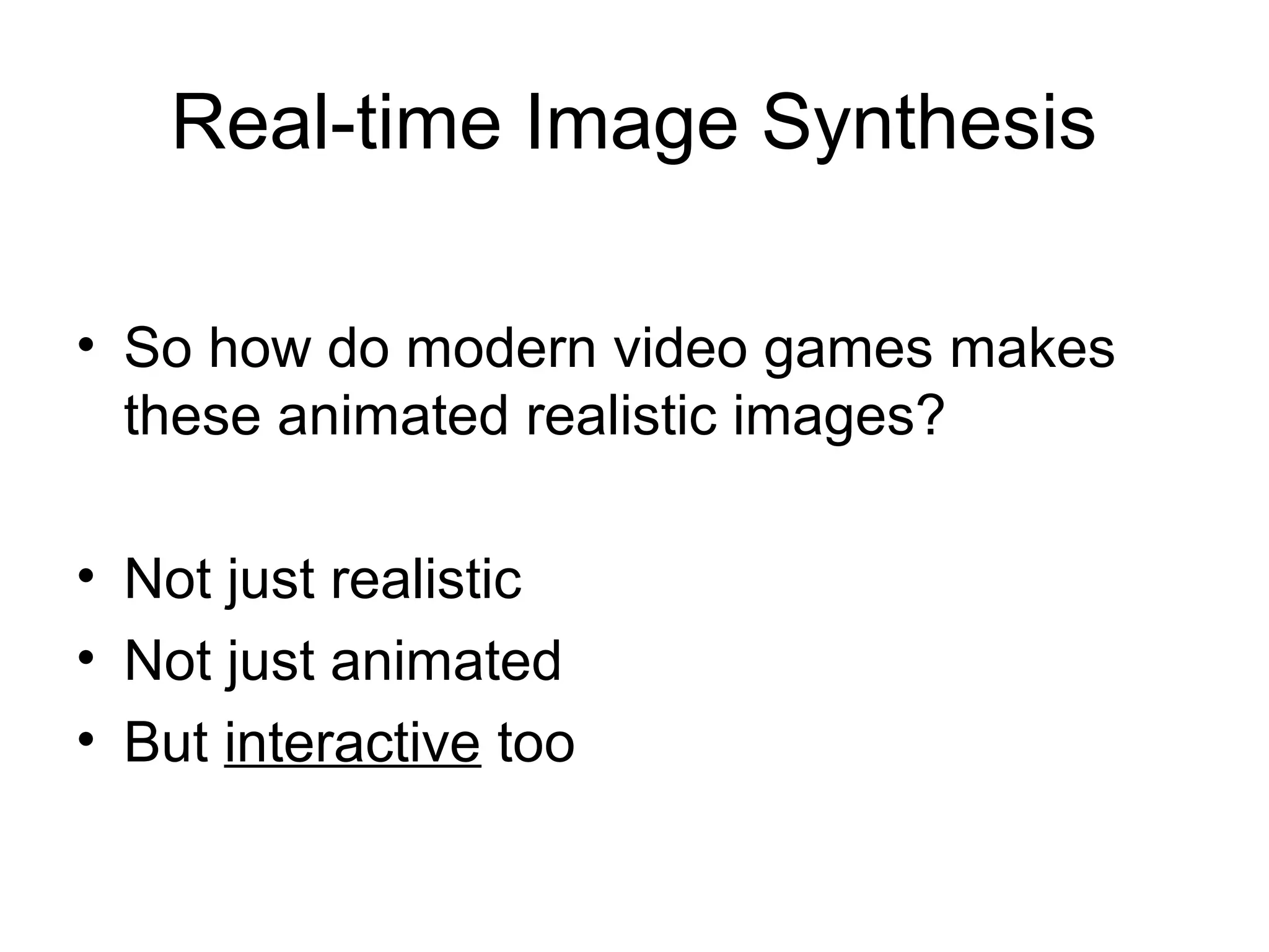 Computers, Graphics, Engineering, Math, and Video Games for High School Students | PPT | 3-D ...