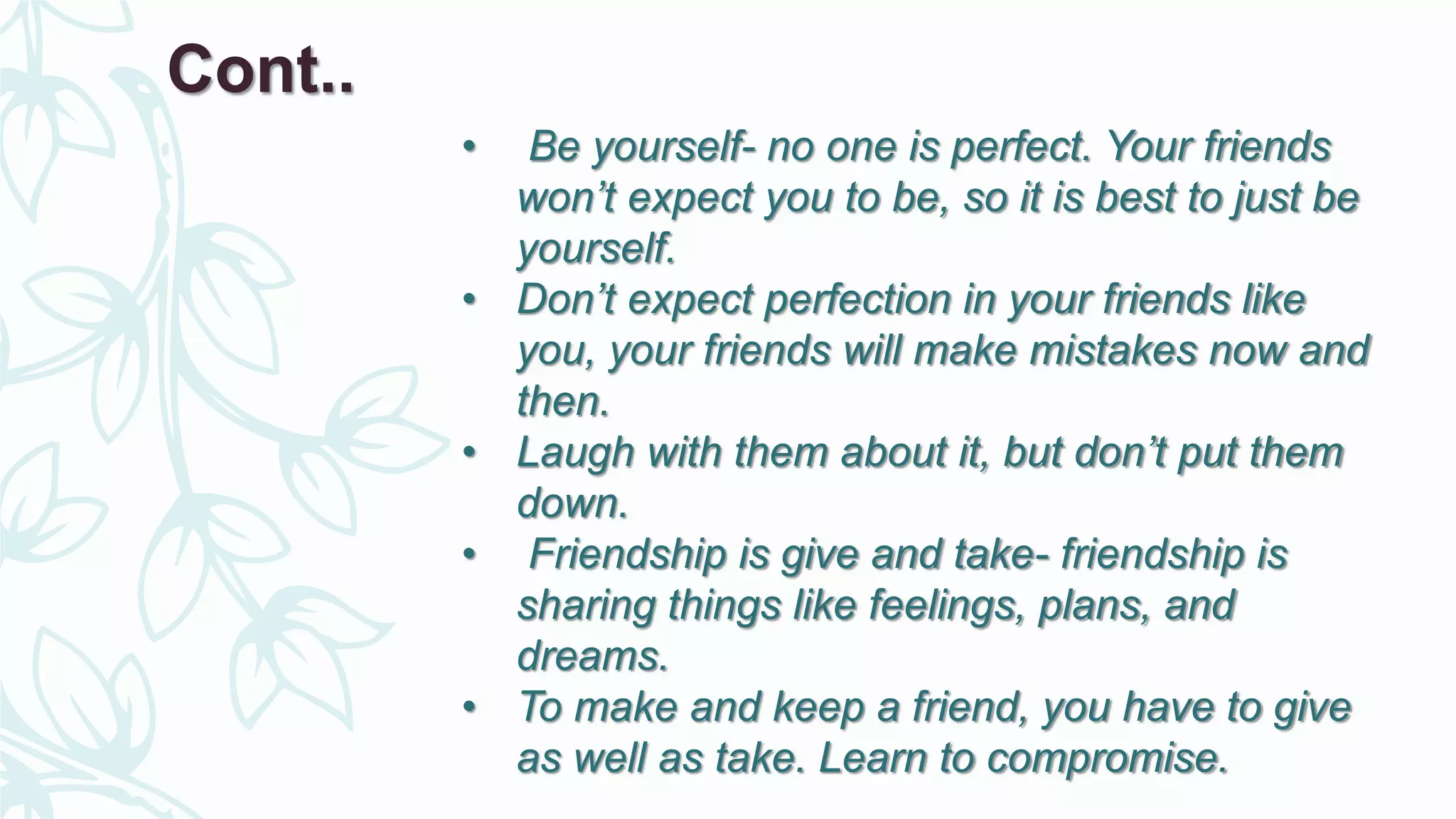 Friendship | PPTX
