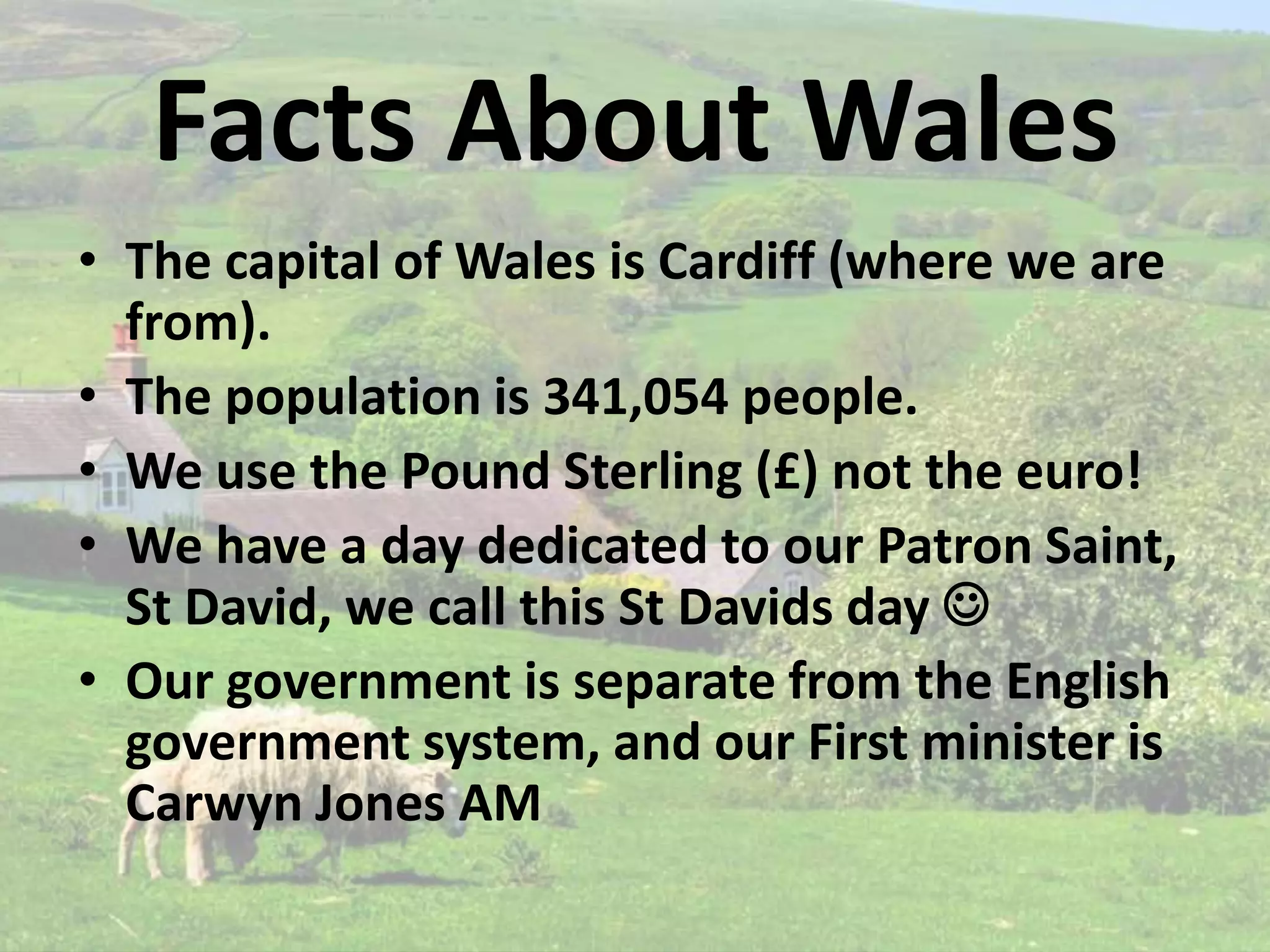 Wales (student presentation) | PPTX