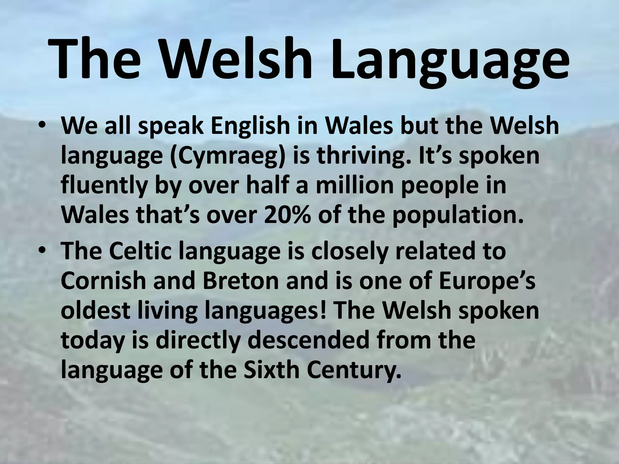 Wales (student presentation) | PPTX