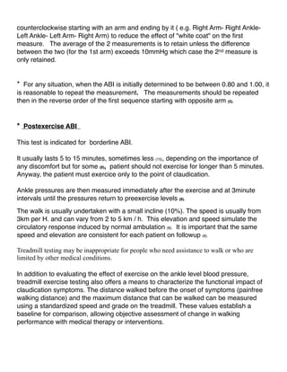 Ankle-Brachial Index (ABI) --Walif Chbeir | PDF