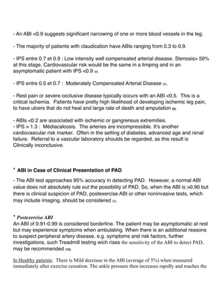Ankle-Brachial Index (ABI) --Walif Chbeir | PDF