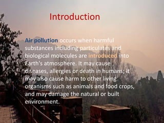 Aie pollution Introduction and causes | PPT