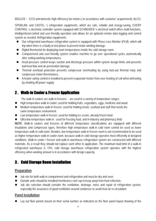 Walk in cooler & freezer cold room plant & refrigerated cold storage ...