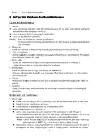 Walk in cooler & freezer cold room plant & refrigerated cold storage ...