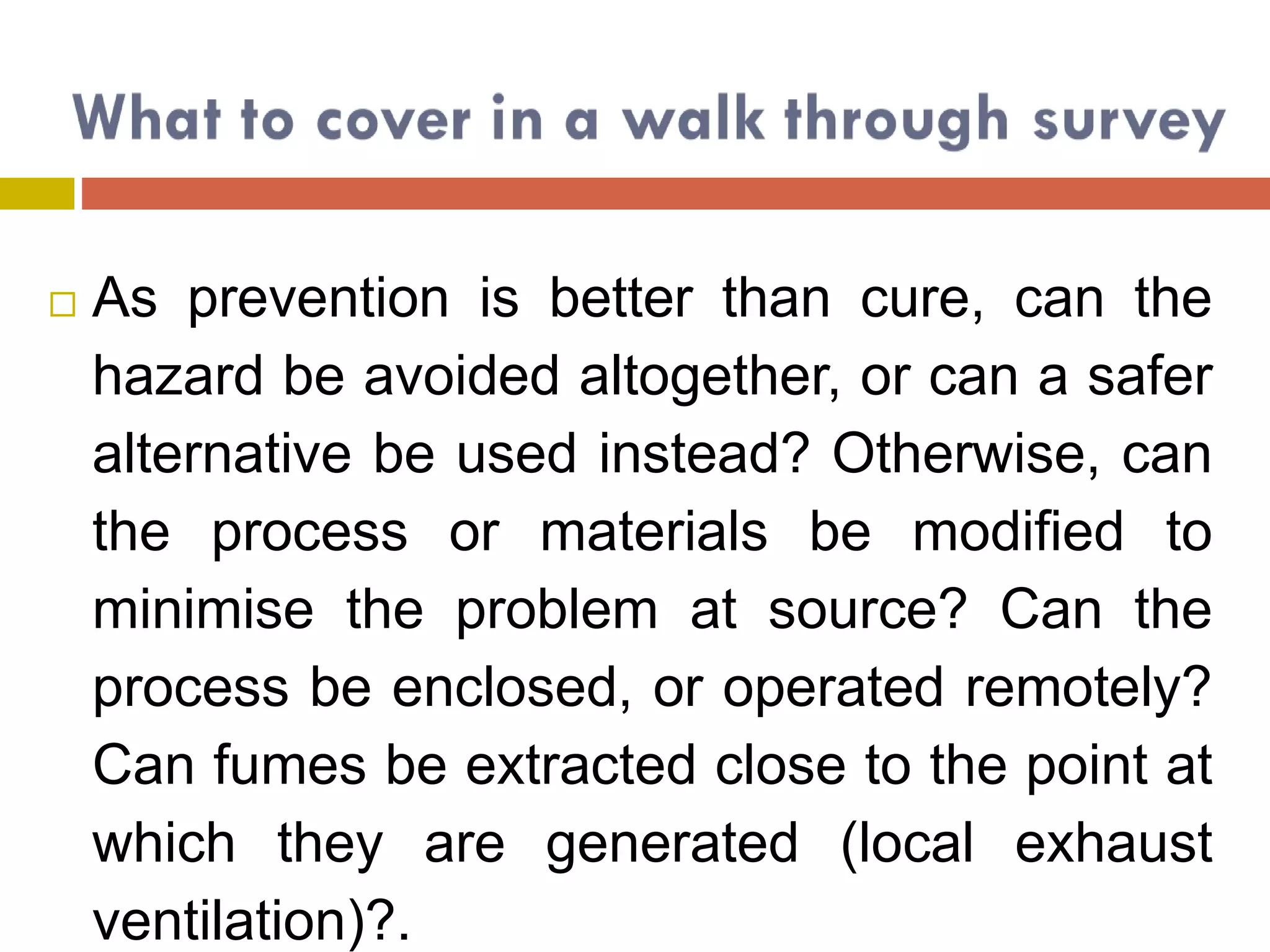 Walk through survey | PPTX