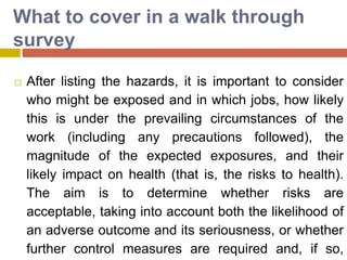 Walk through survey | PPTX