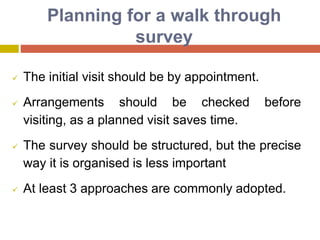Walk through survey | PPTX