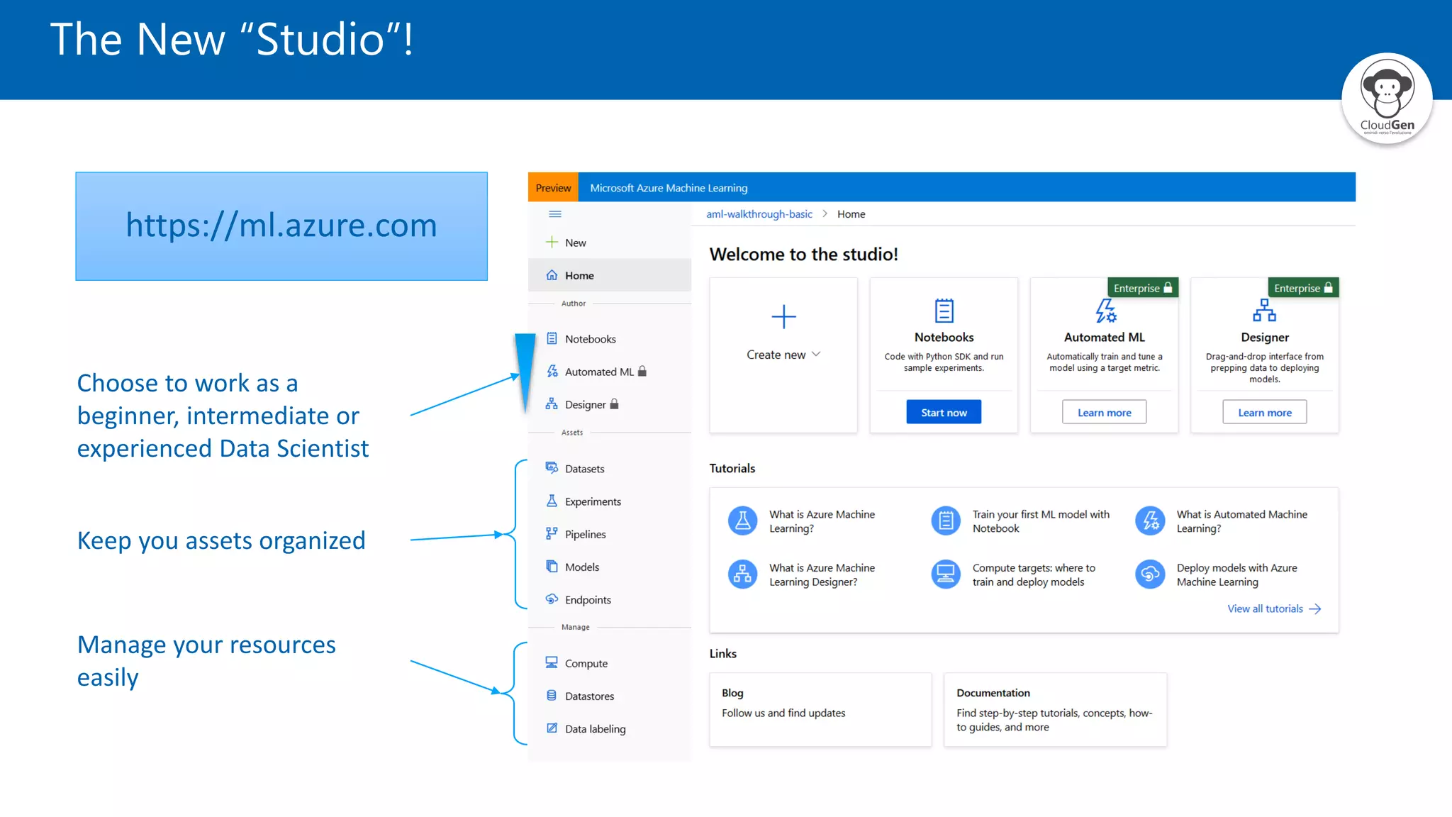 Walk through of azure machine learning studio new features | PDF