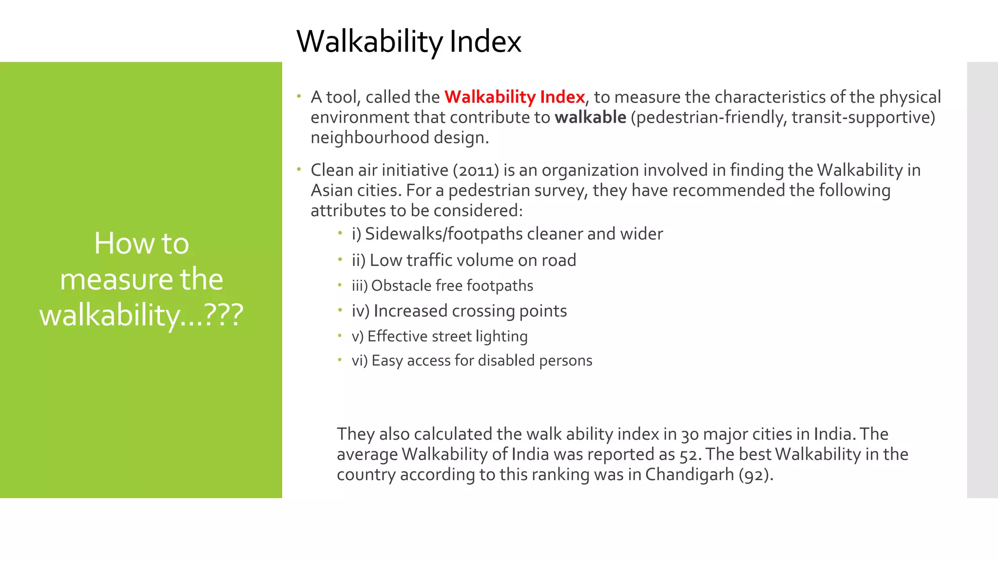Walkability | PPTX