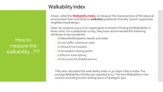Walkability | PPTX