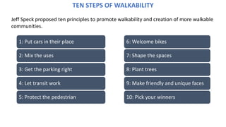 Walkable city | PPTX