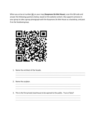 Using QR codes to guide learning through discovery | PDF | Africa ...