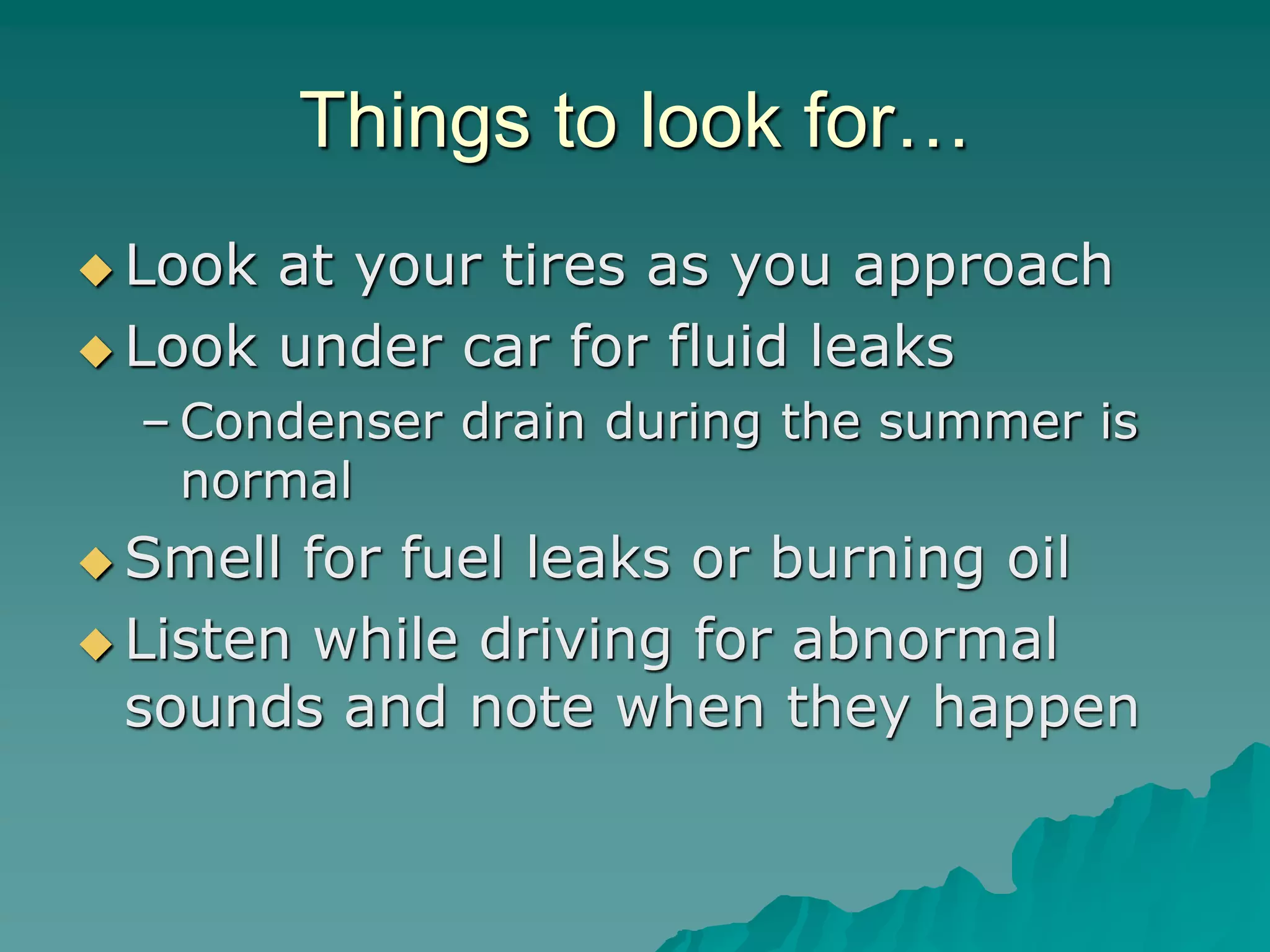 Walk around inspection | PPTX