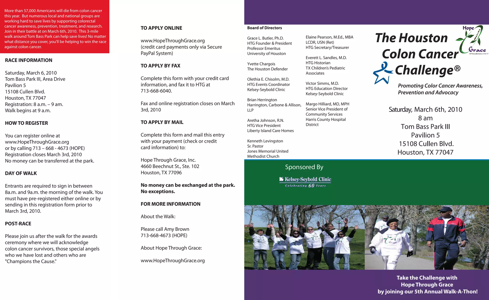 Walk-a-Thon Brochure 2010 | PDF