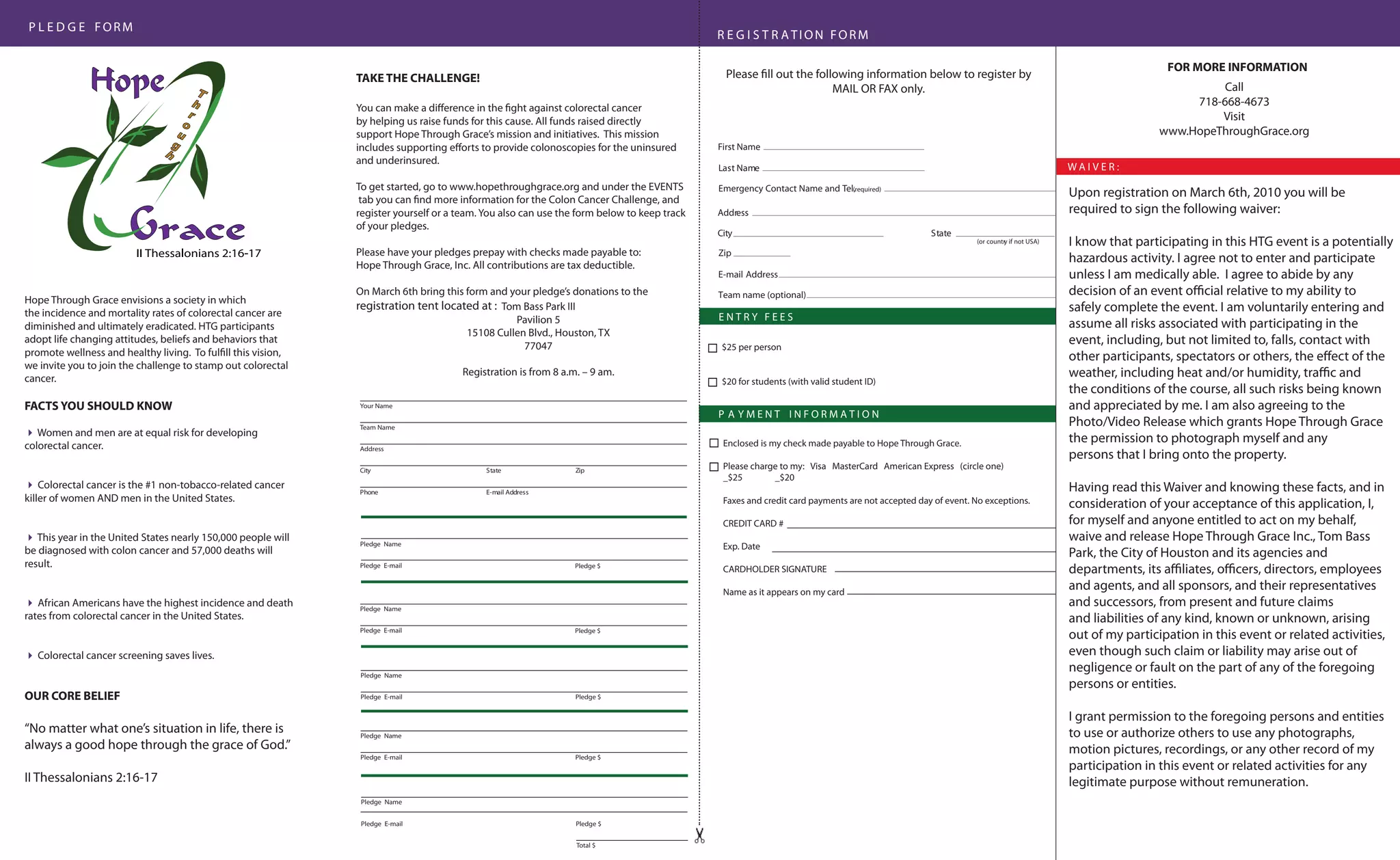 Walk-a-Thon Brochure 2010 | PDF