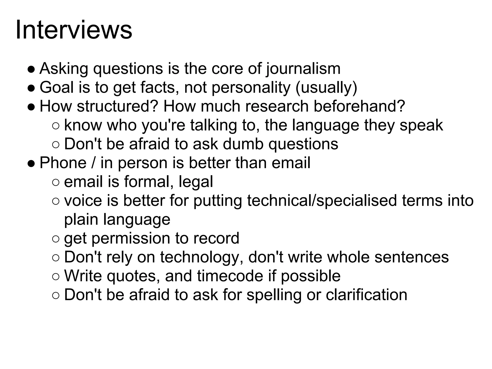 Design Research Methods: Journalism Basics | PPT
