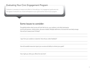 Walker Civic Engagement Workbook - Pete Tidemann | PDF | Arts and ...