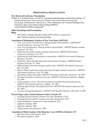 Walker curriculum vitae | DOC | Professional School | Postgraduate ...