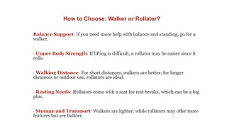 Walker vs. Rollator: What’s the Difference? | PPTX