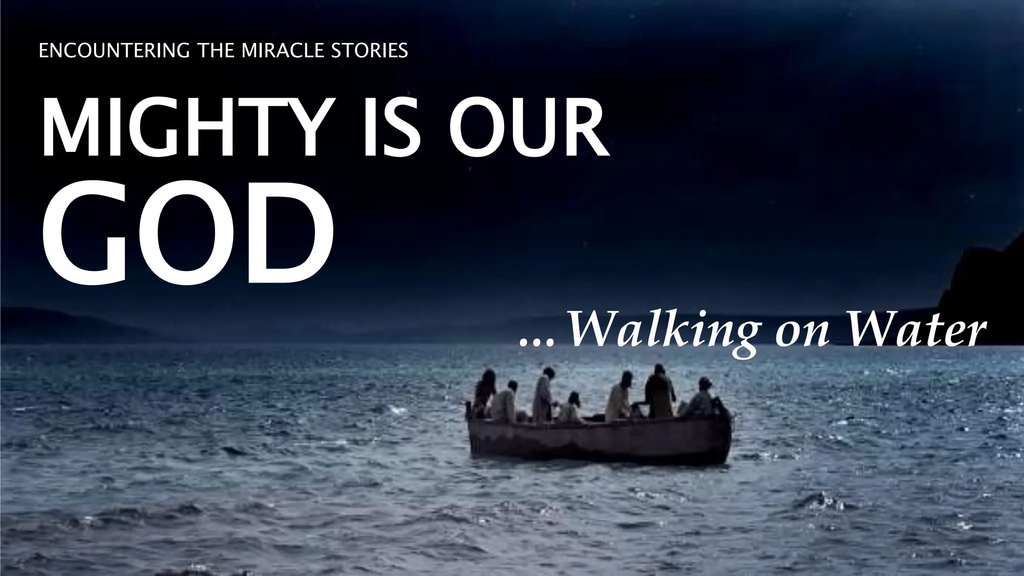 Walking on Water sermon slide, Miracles of Jesus | PPTX